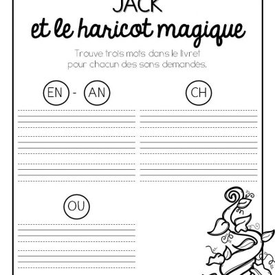 Trousse de lecture pour lecteurs débutants : Jack et le haricot magique