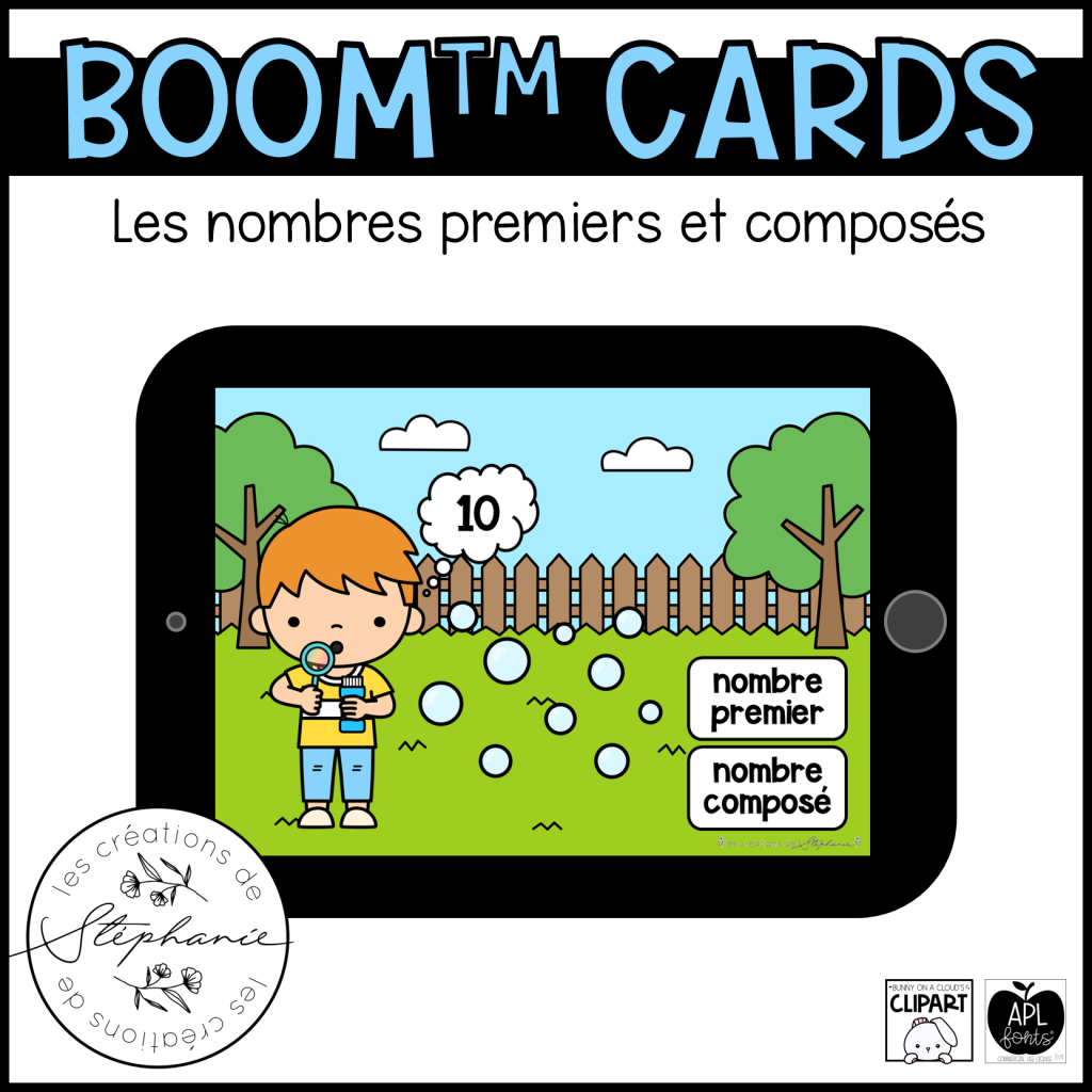 Cartes BOOM™ Les nombres premiers et composés