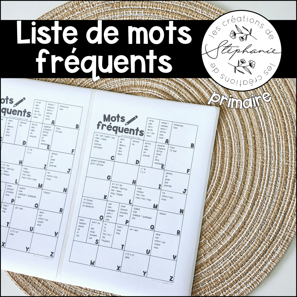Liste de mots fréquents